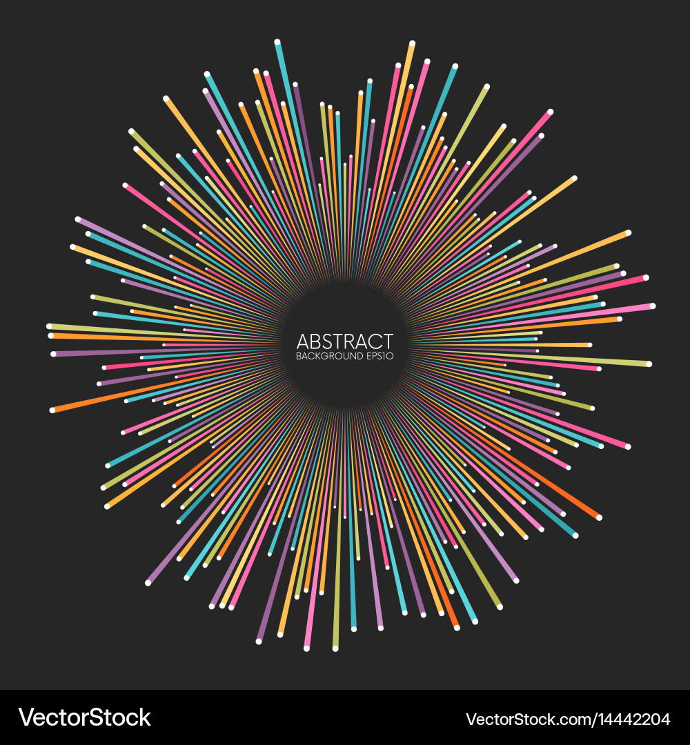 Abstract colorful thin lines background with place