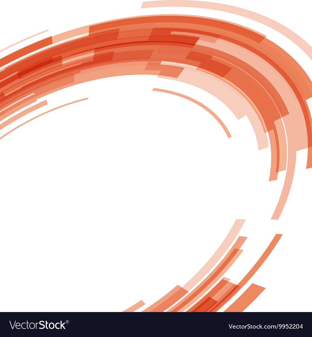 Abstract orange technology circles distorted Vector Image Abstract orange technology circles distorted Vector Image
