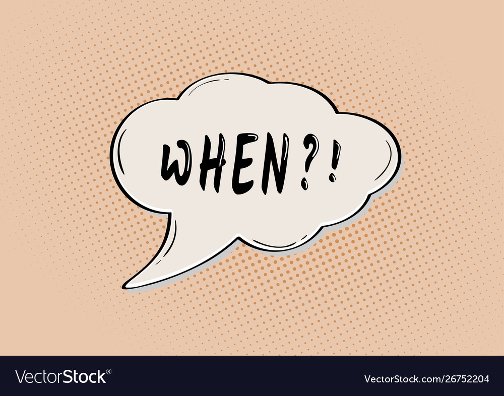 When comic bubble Royalty Free Vector Image - VectorStock