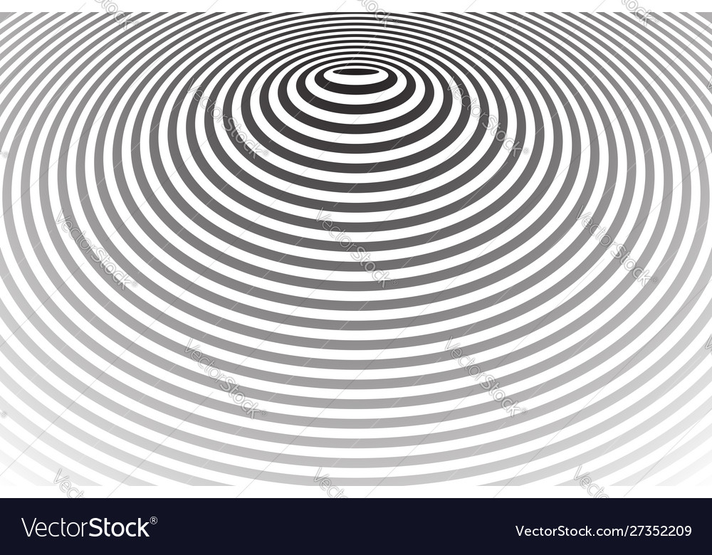 Concentric rings pattern Royalty Free Vector Image