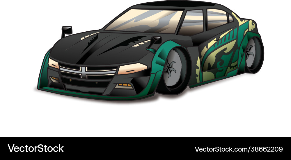 Dodge charger Royalty Free Vector Image - VectorStock