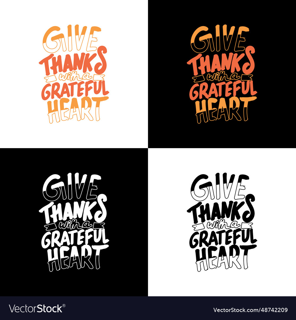 Give thanks with a grateful heart - t shirt design