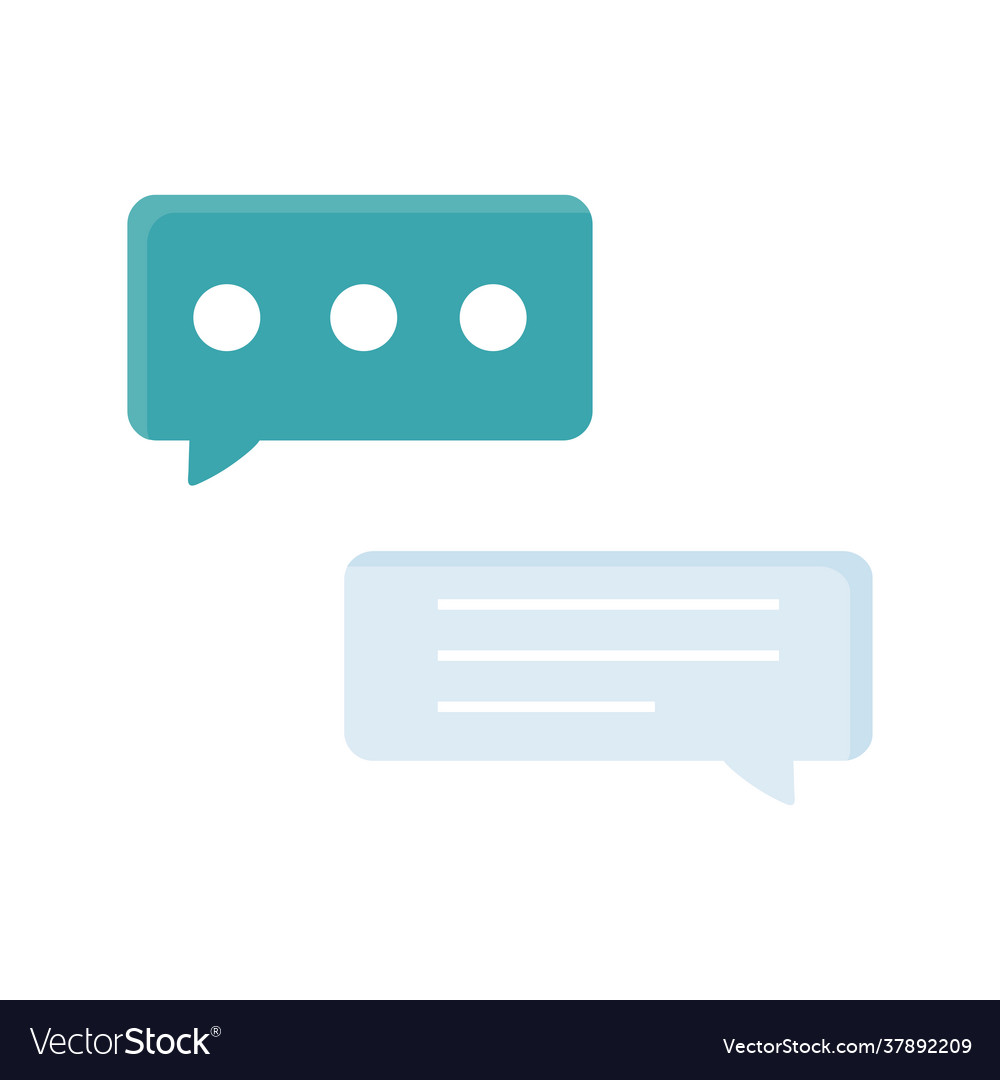 Speech bubble chat Royalty Free Vector Image - VectorStock