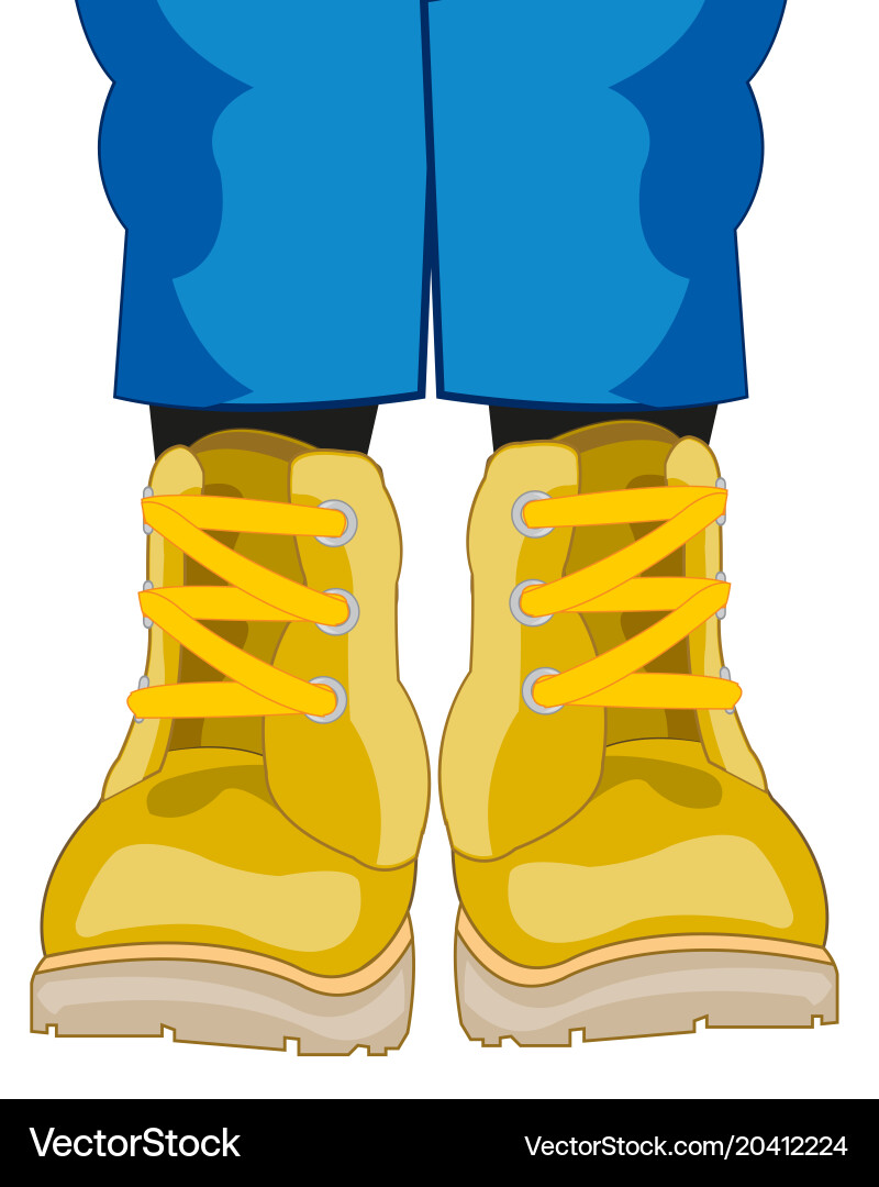 Legs dressed in shoe Royalty Free Vector Image