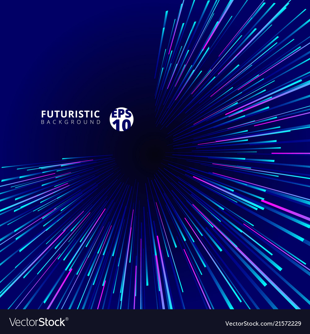 Abstract futuristic technology geometric circular Vector Image