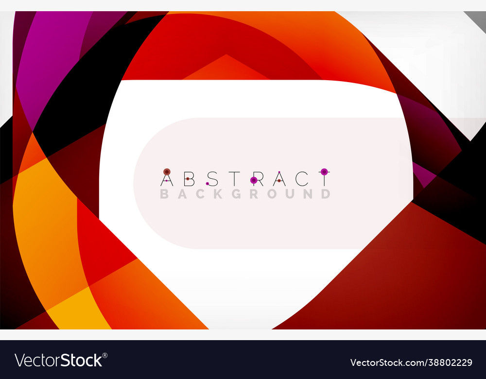 Abstract square shape with overlapping waves Vector Image