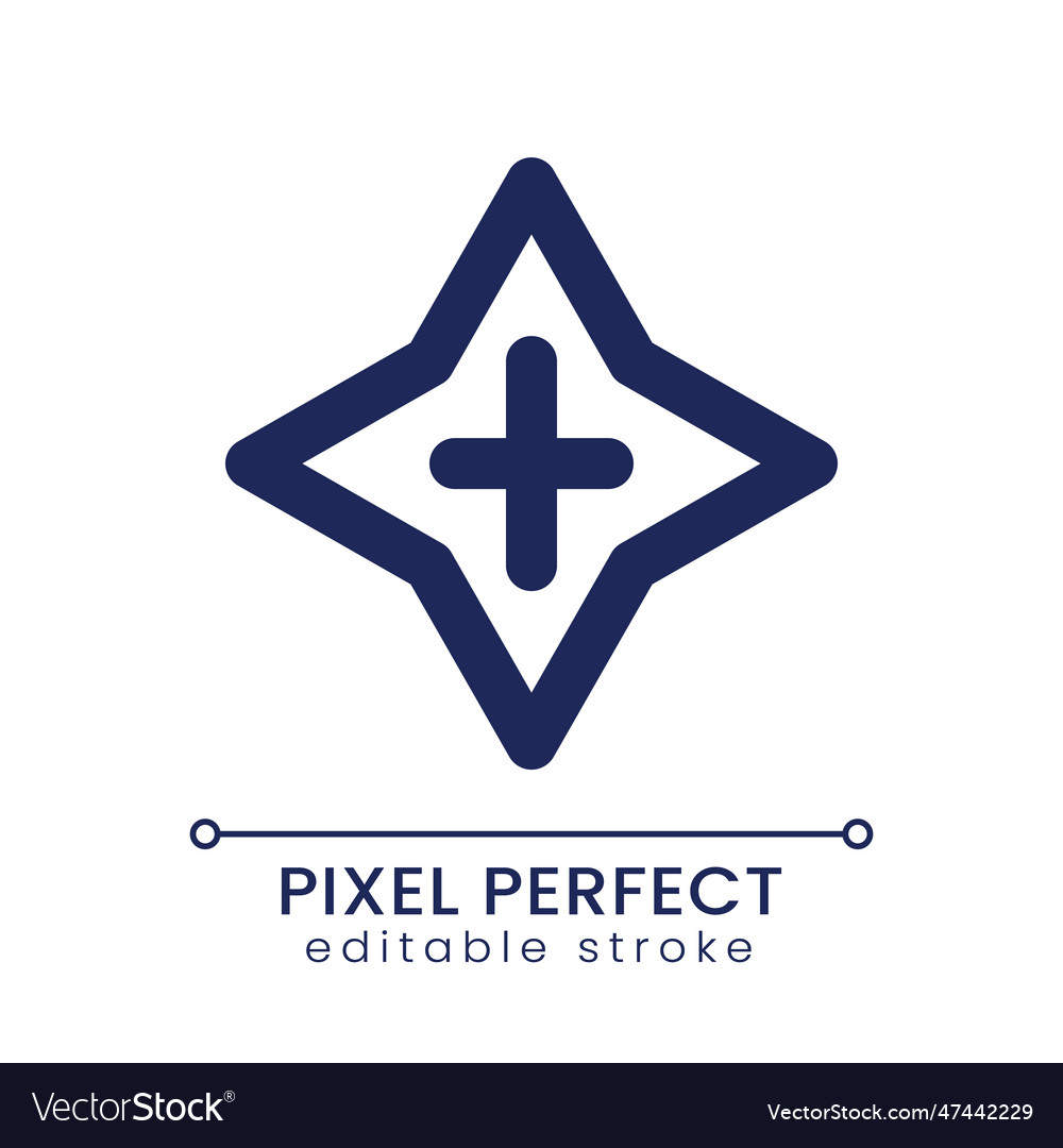 Blink transition pixel perfect linear ui icon Vector Image