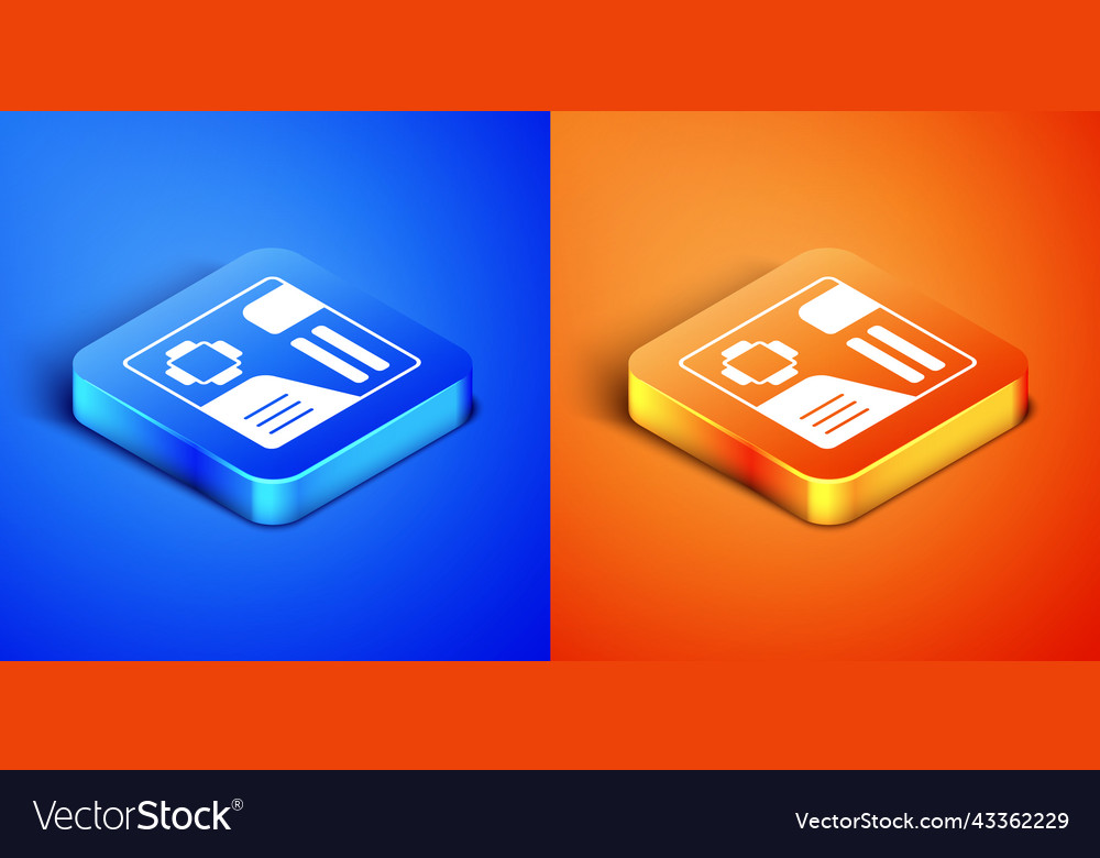 Isometric electronic computer components Vector Image