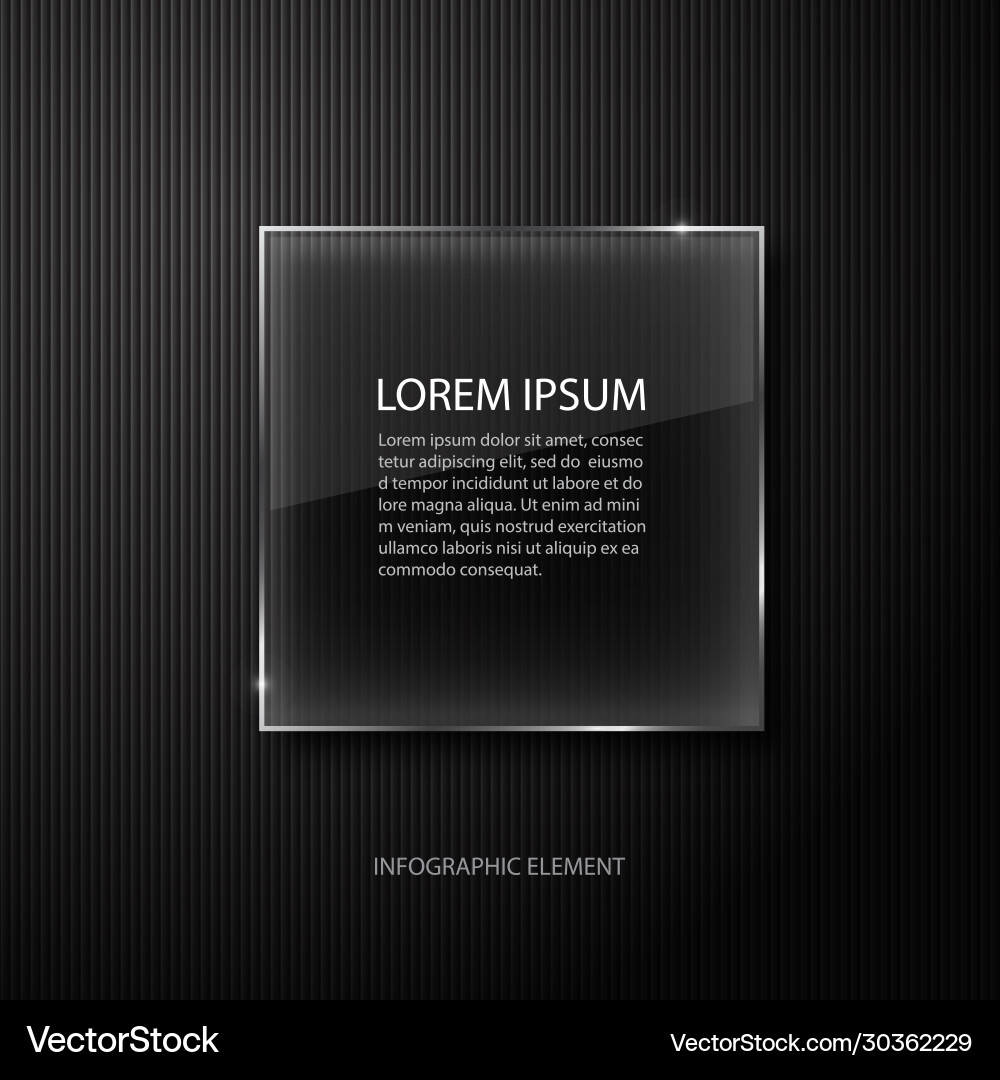 Modern minimal black infographics design element Vector Image