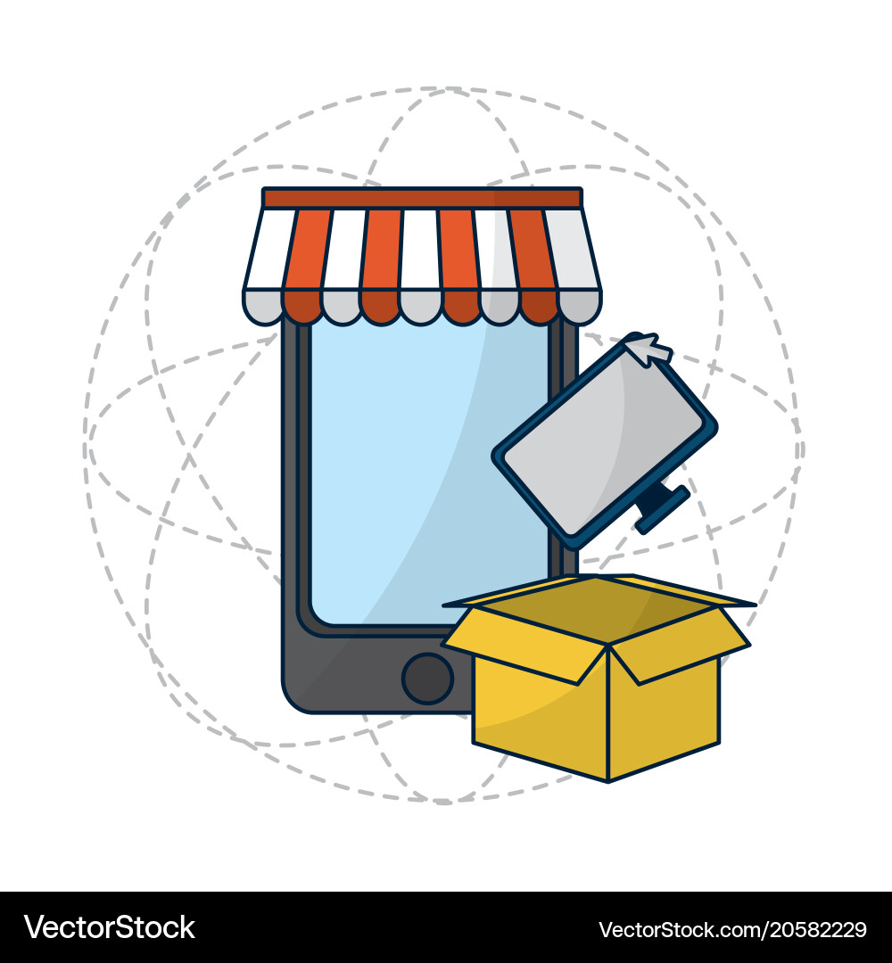 Online shopping and sales Royalty Free Vector Image