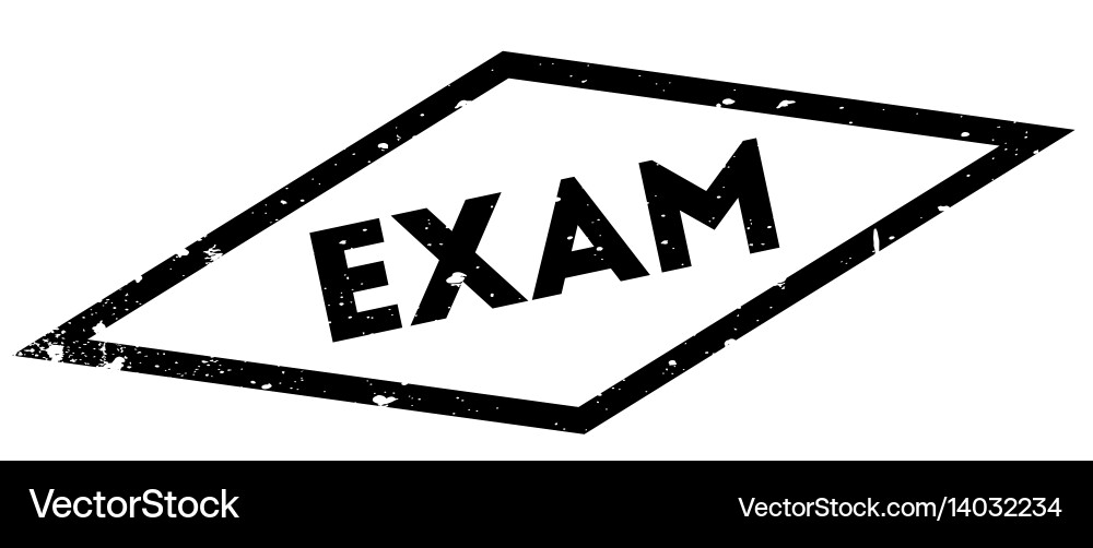 Exam rubber stamp Royalty Free Vector Image - VectorStock