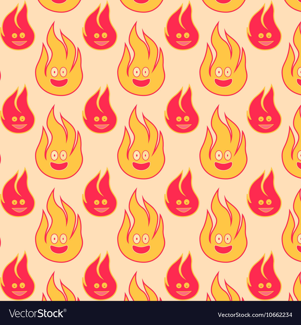 Fire pattern Royalty Free Vector Image - VectorStock