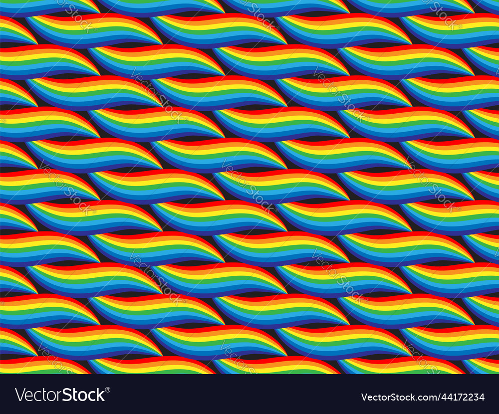 Rainbow pattern seamless colorful background Vector Image