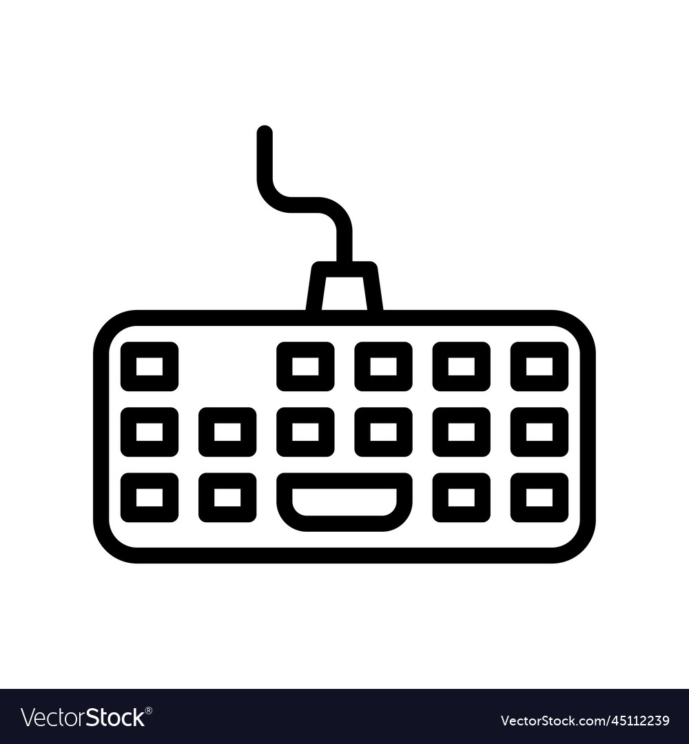 Computer keyboard icon Royalty Free Vector Image