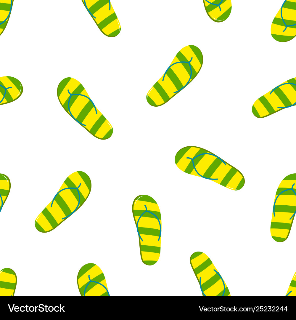 Seamless pattern with flipflops Royalty Free Vector Image