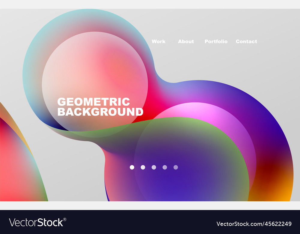 Abstract liquid background for your landing page Vector Image