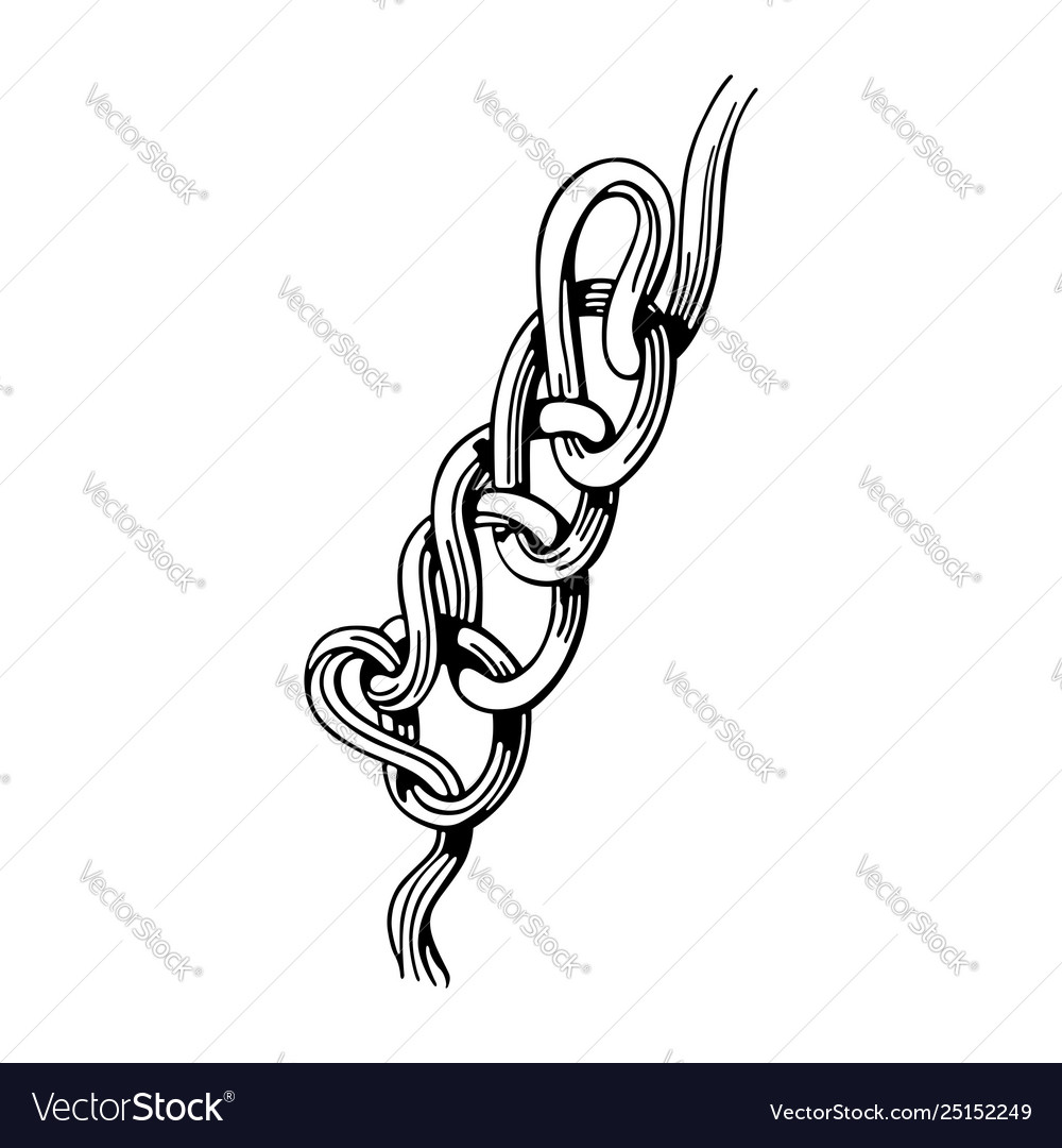 Openwork knitted loops Royalty Free Vector Image