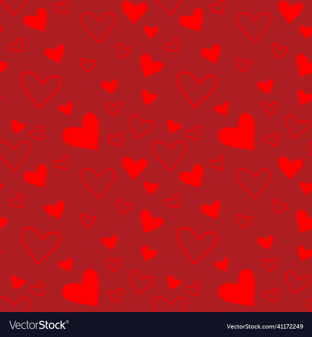 Red seamless endless pattern with a pattern Vector Image