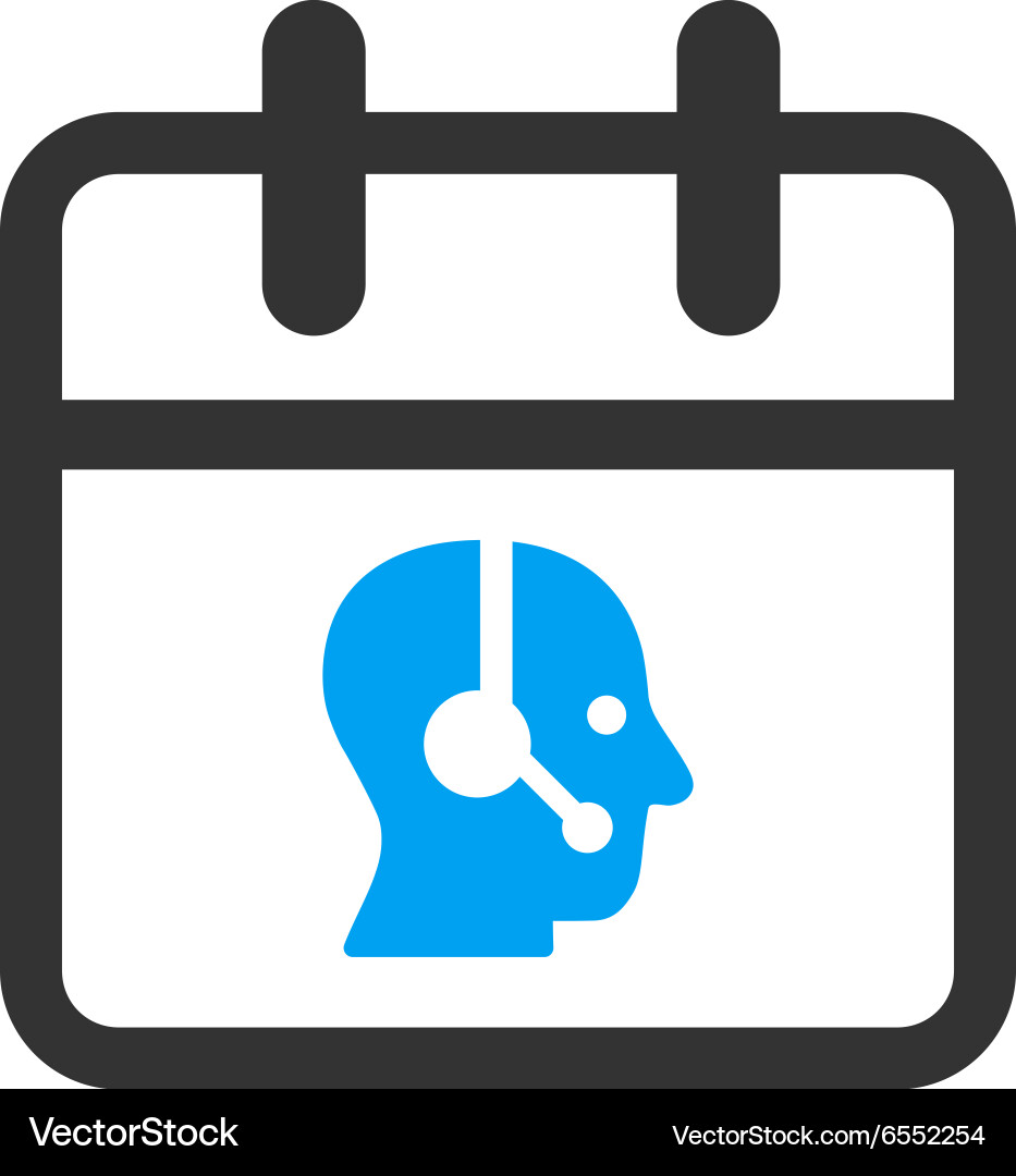 Operator date icon Royalty Free Vector Image - VectorStock