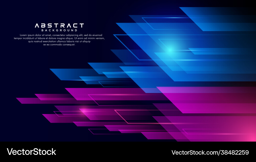 Abstract gradient blue pink geometric shapes Vector Image
