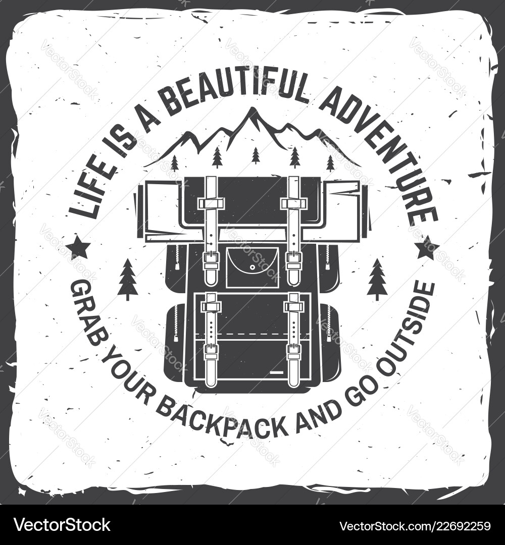 Life is a beautiful adventure Royalty Free Vector Image
