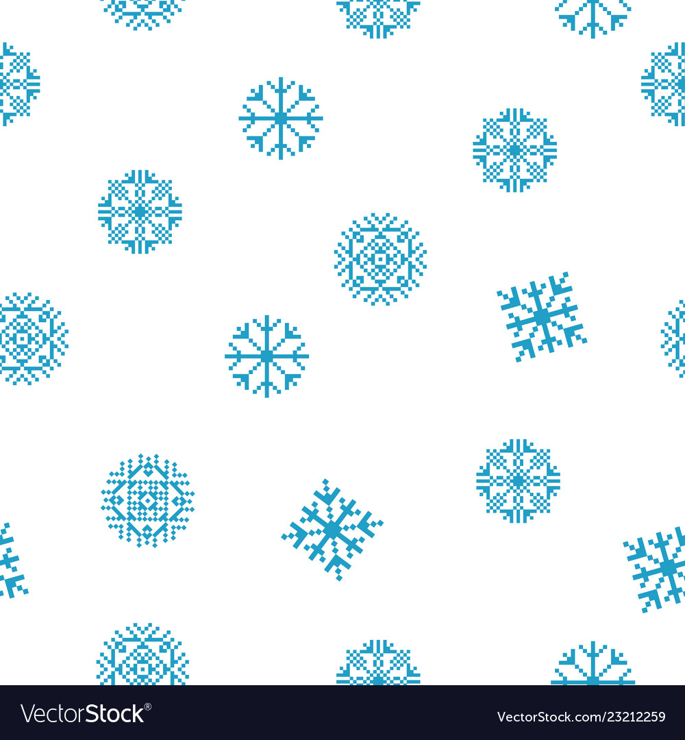 Snow seamless pattern Royalty Free Vector Image