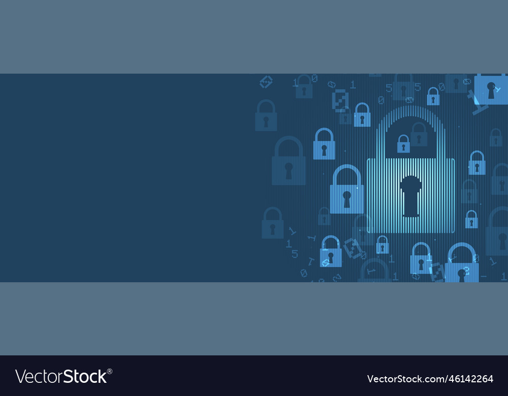Internet digital security technology concept Vector Image