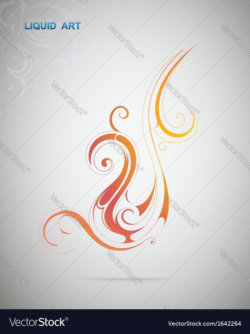 Liquid art Royalty Free Vector Image - VectorStock