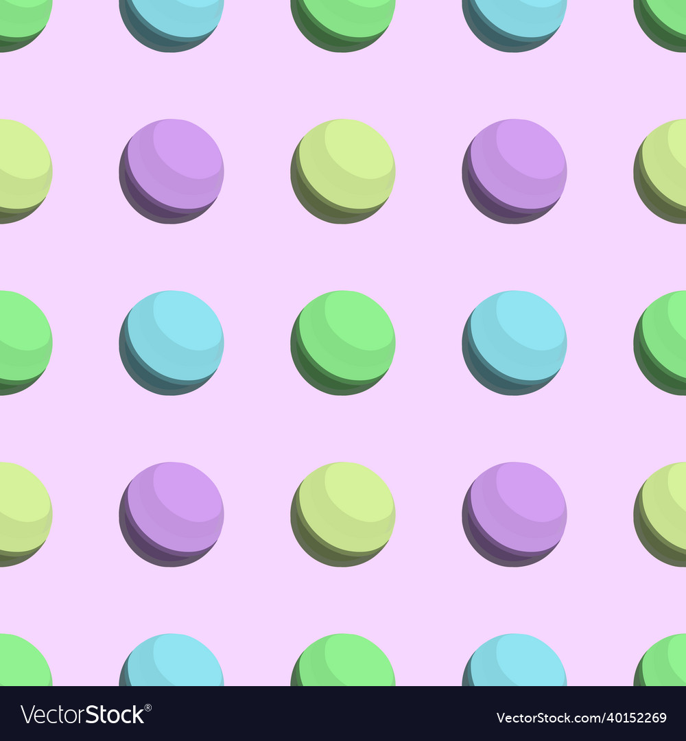 Colorful bubbles seamless pattern Royalty Free Vector Image