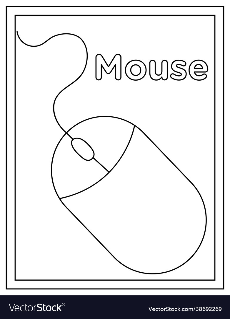 Mouse drawing Royalty Free Vector Image - VectorStock