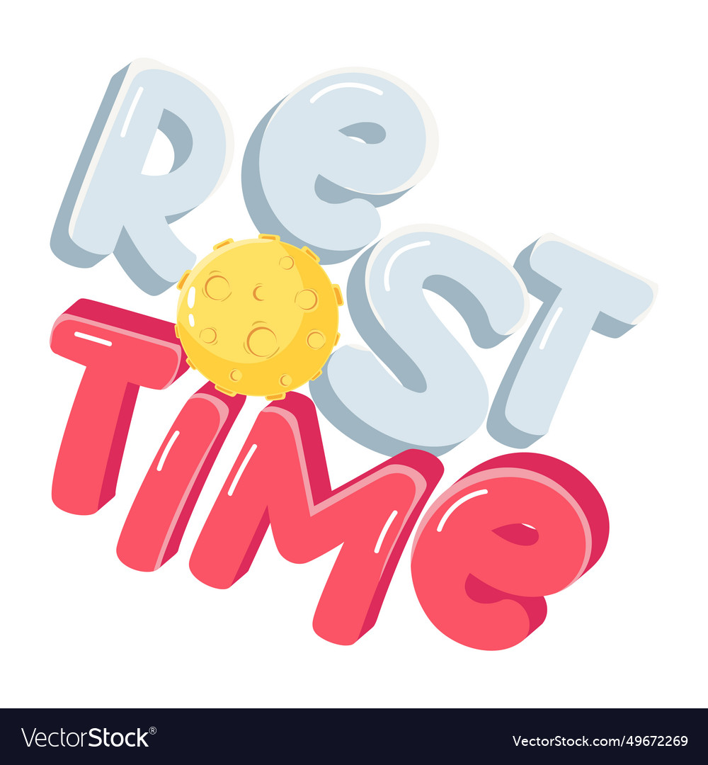 Rest time Royalty Free Vector Image - VectorStock