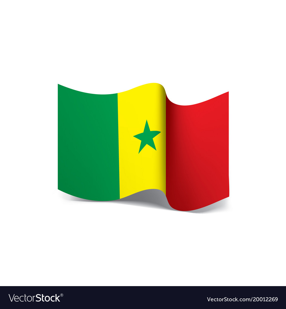 Senegal flag Royalty Free Vector Image - VectorStock