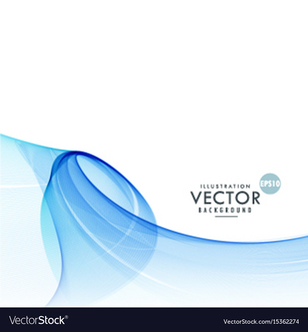 Awesome Abstract Blue Wave Background Royalty Free Vector