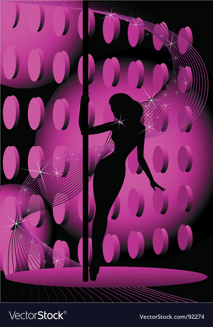 Poll dancer Royalty Free Vector Image - VectorStock