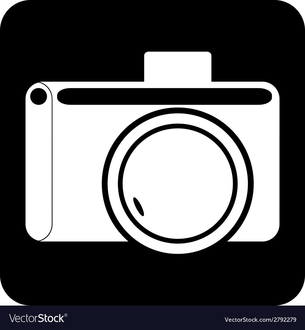 Camera button Royalty Free Vector Image - VectorStock