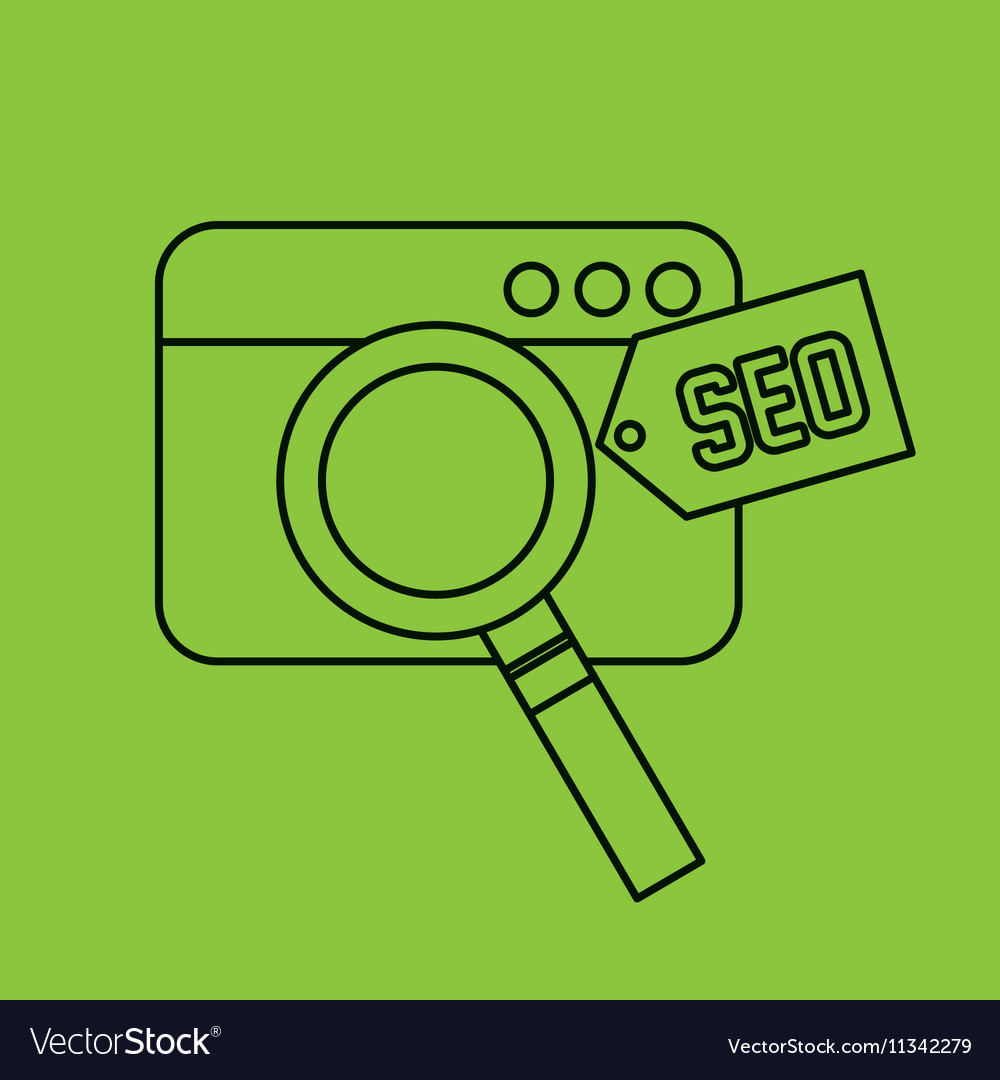 Search engine optimization flat icons Royalty Free Vector
