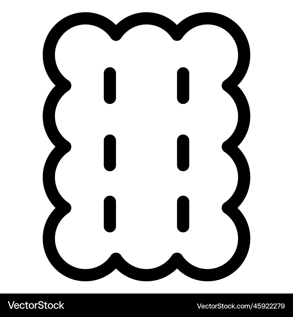 Smakager biscuit line Royalty Free Vector Image