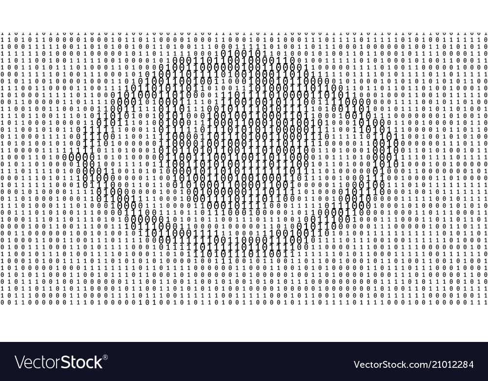 Gradient Binary Code Digits Background Royalty Free Vector