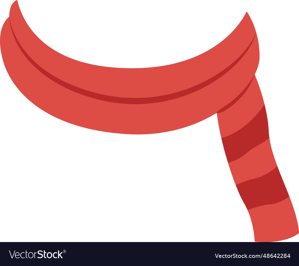 Winter cotton scarf Royalty Free Vector Image - VectorStock