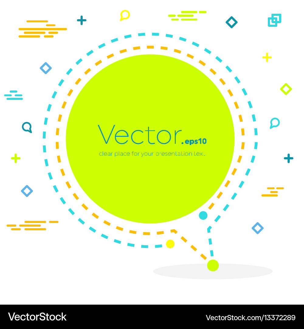 Abstract concept empty speech square quote Vector Image