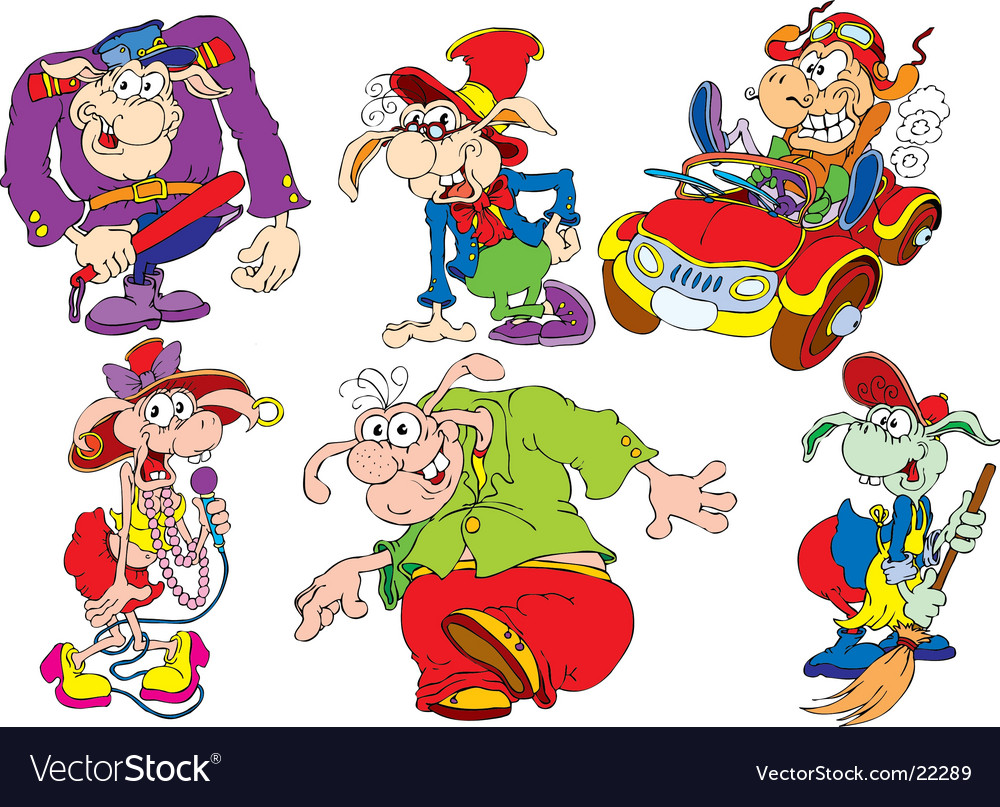 Comic characters Royalty Free Vector Image - VectorStock