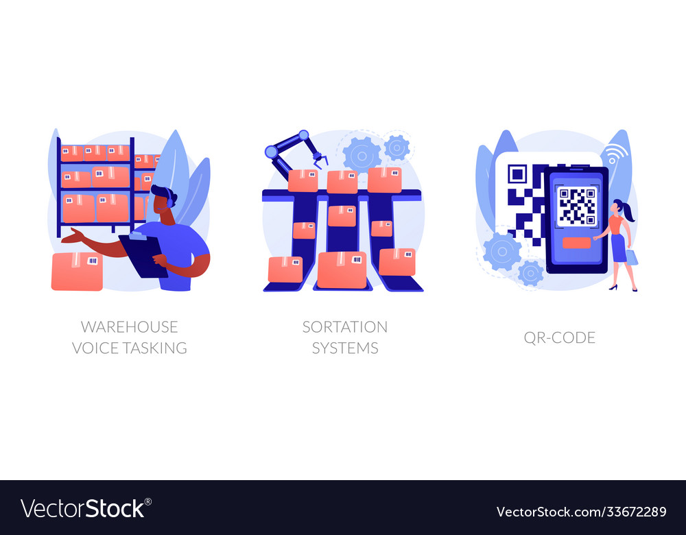 Logistics order processing abstract concept Vector Image