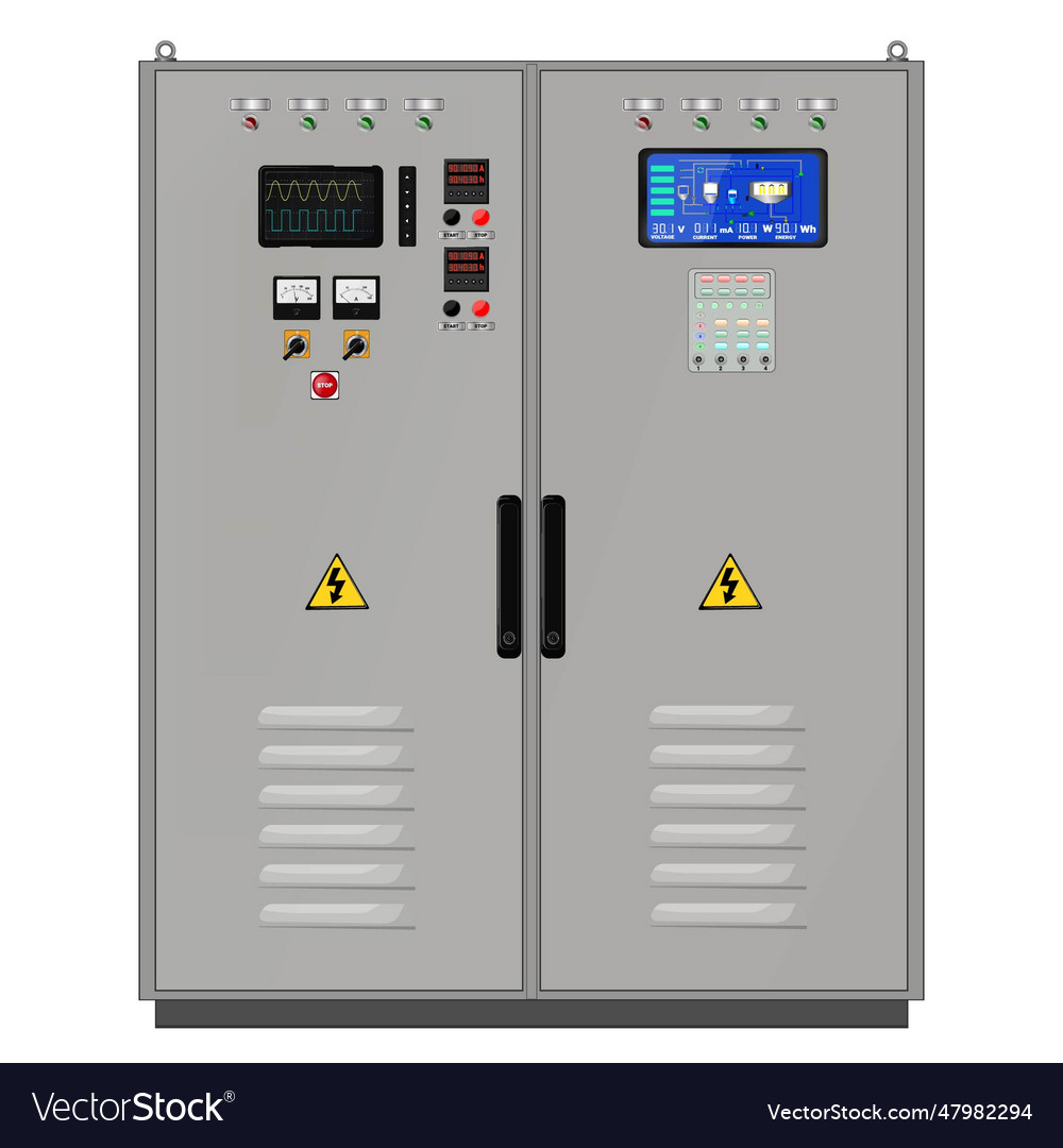 Control panel production Royalty Free Vector Image