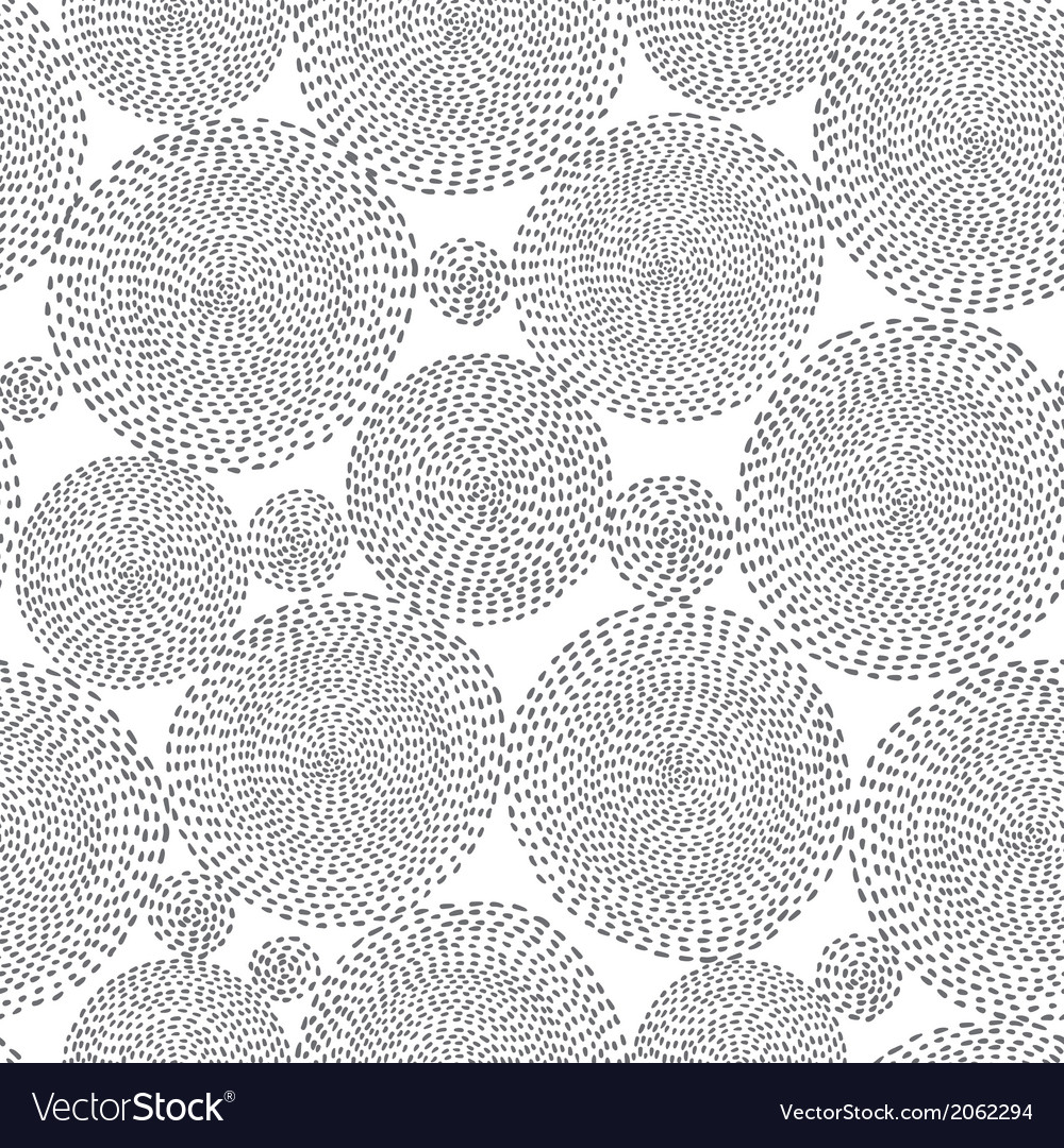 Seamless circle background pattern Royalty Free Vector Image