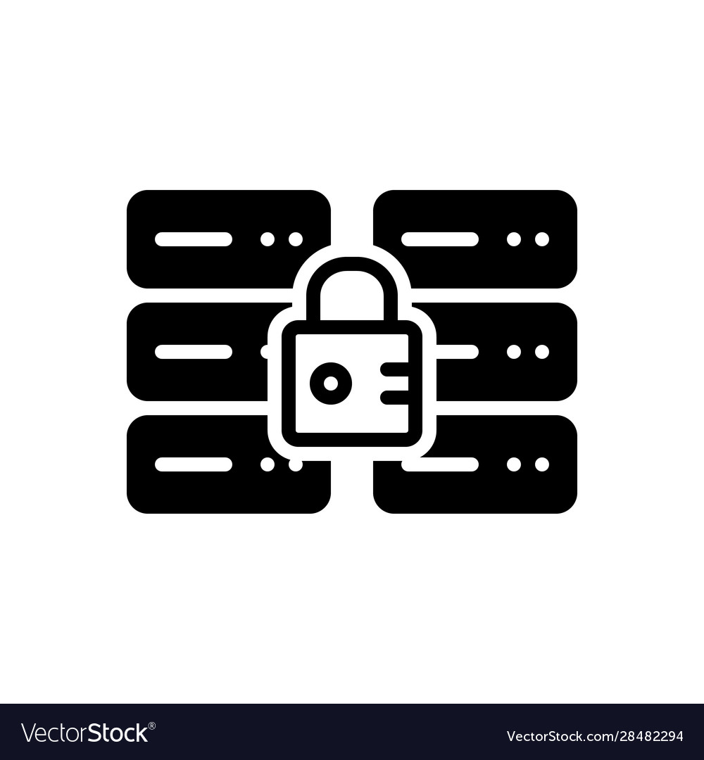 Secure database Royalty Free Vector Image - VectorStock