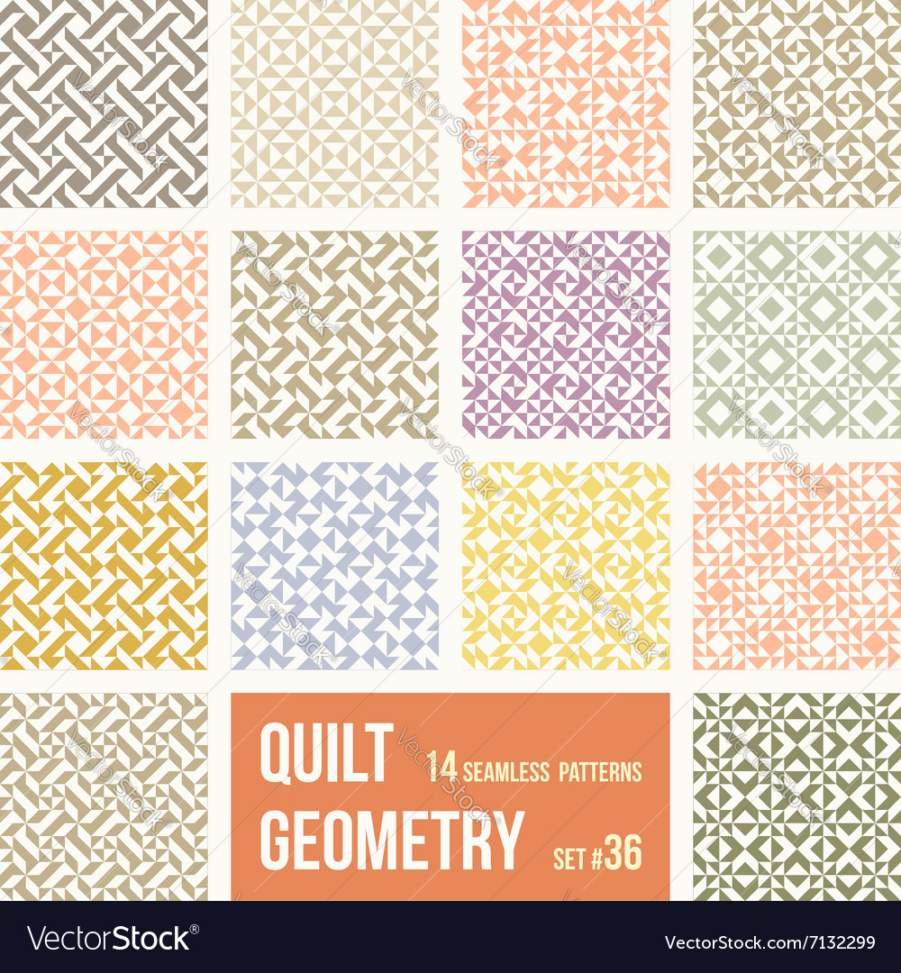 Set of 12 tiles with geometric patterns Royalty Free Vector