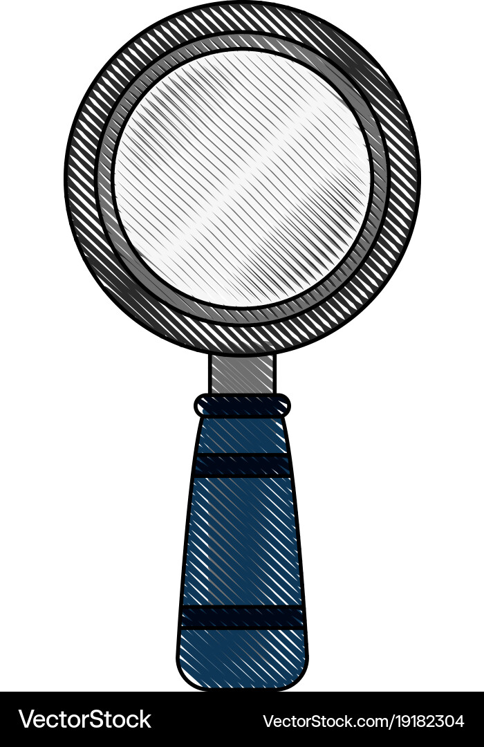 Magnifying glass symbol Royalty Free Vector Image
