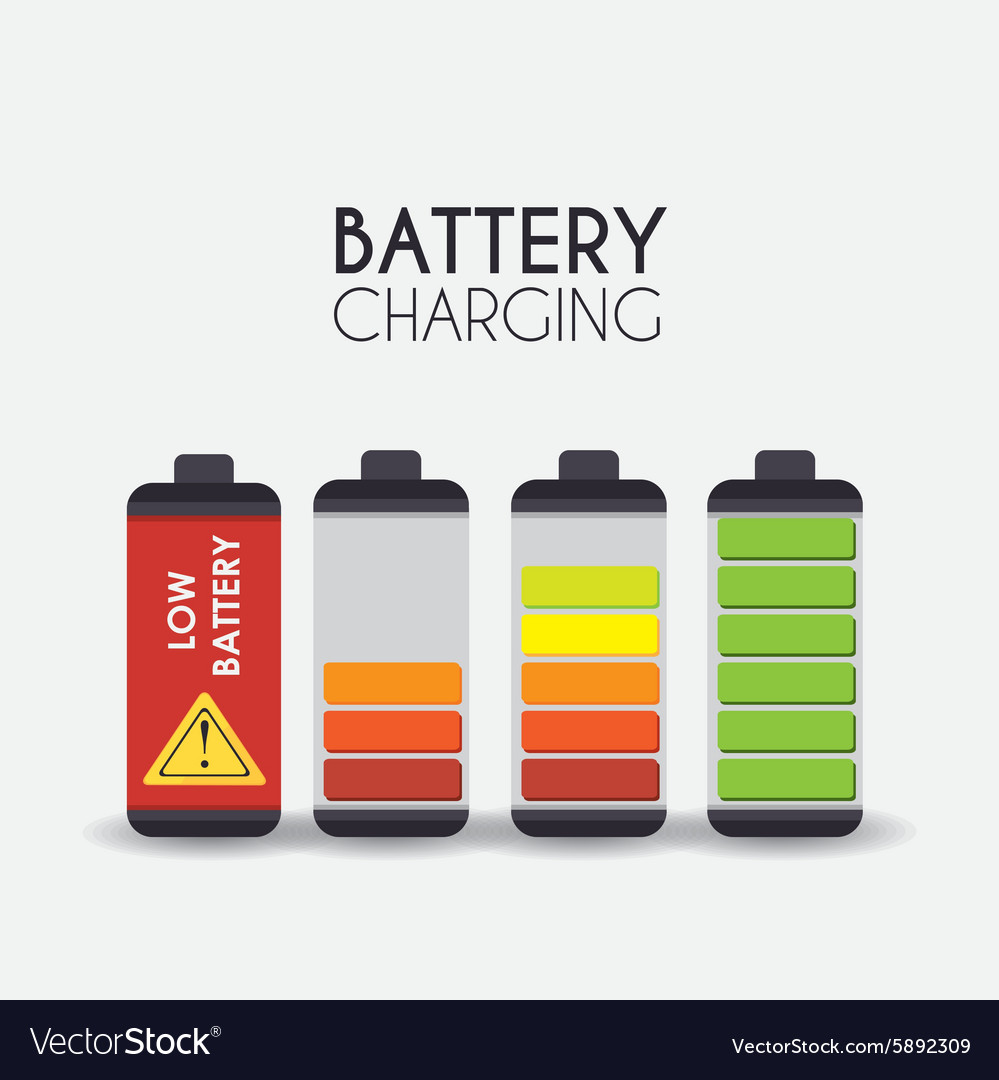 Battery design Royalty Free Vector Image - VectorStock