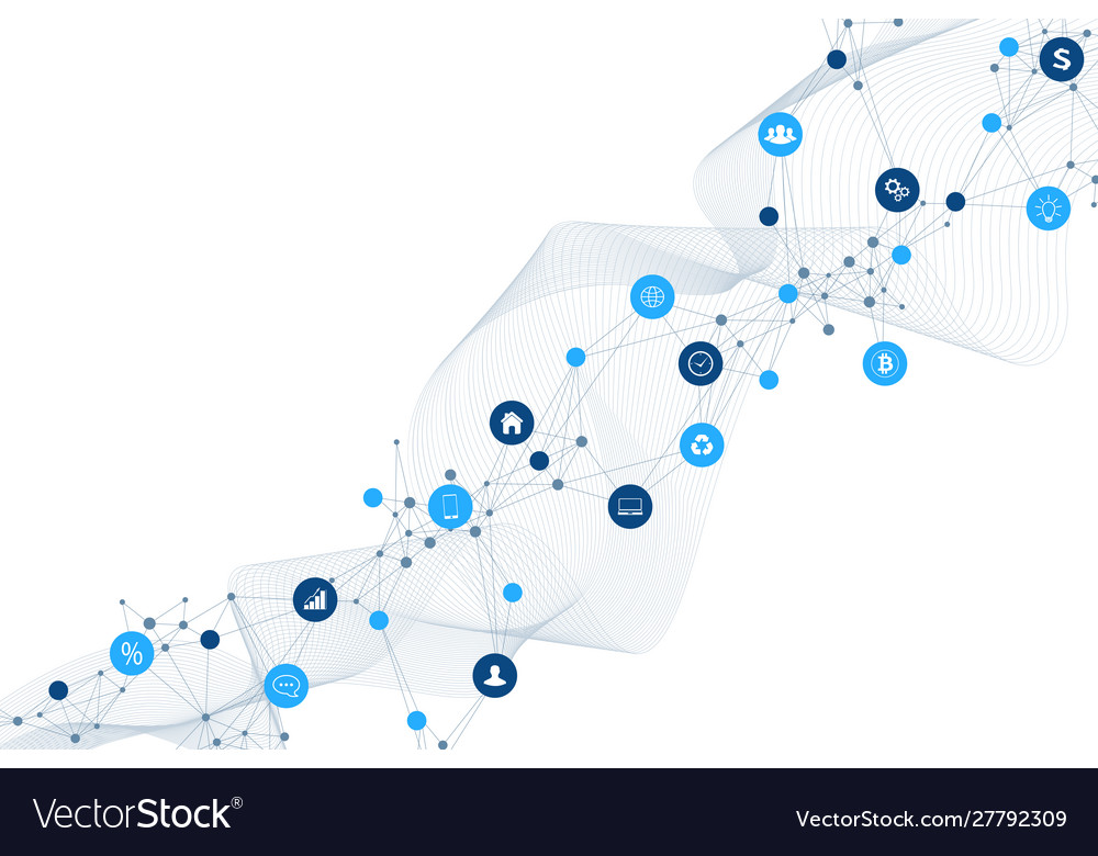 Internet things iot and networking concept for Vector Image