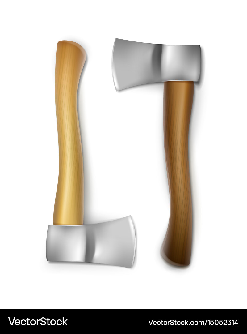 Iron axes Royalty Free Vector Image - VectorStock